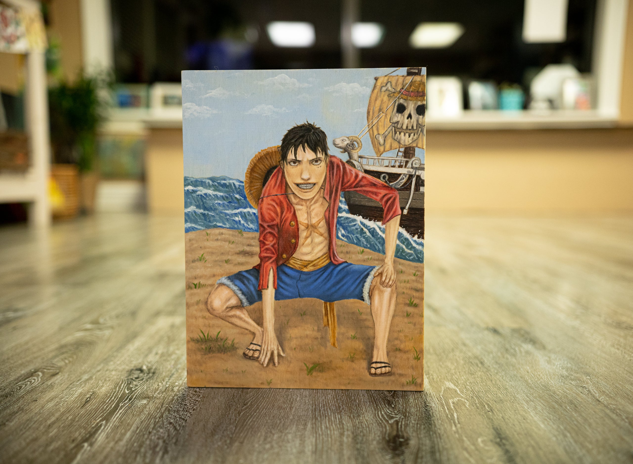 "Luffy" Original by Tyler Harris | Revolution Ink Gallery, Leesville, La.